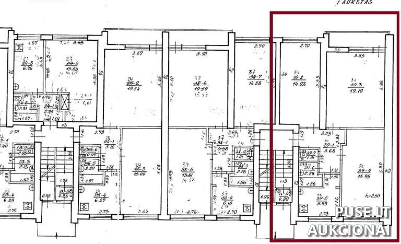 1/2 dalis buto su rūsiu Kazlų Rūdoje, Maironio g. 22, pradinė kaina ...